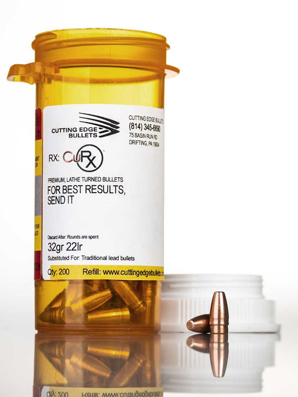 Solid Copper 22 Rimfire Bullets - CuRx 22LR